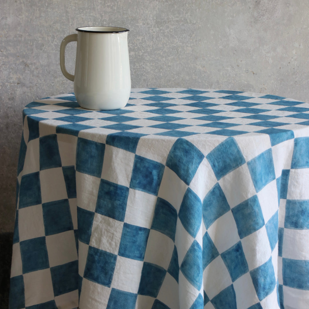 tablecloth with chess printed pattern – Once Milano